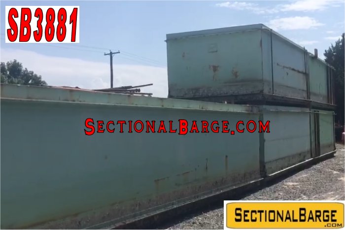 SB3881 - USED 7′ SHUGART SECTIONAL BARGE PACKAGE - Sectional Barges
