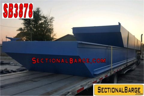 SB3878 - 35' x 16' x 3' SECTIONAL SPUD BARGE - Sectional Barges