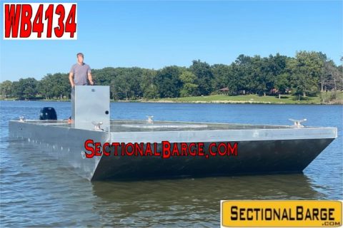 WB4134 - 230 HP ALUMINUM WORK BOAT - Sectional Barges
